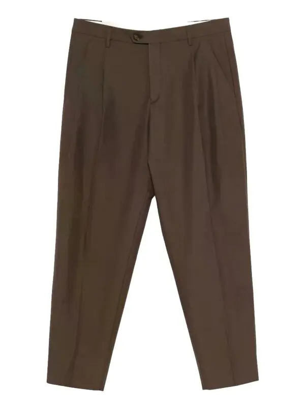 BRIGLIA 1949 Arnos Pleated Trousers - Brown