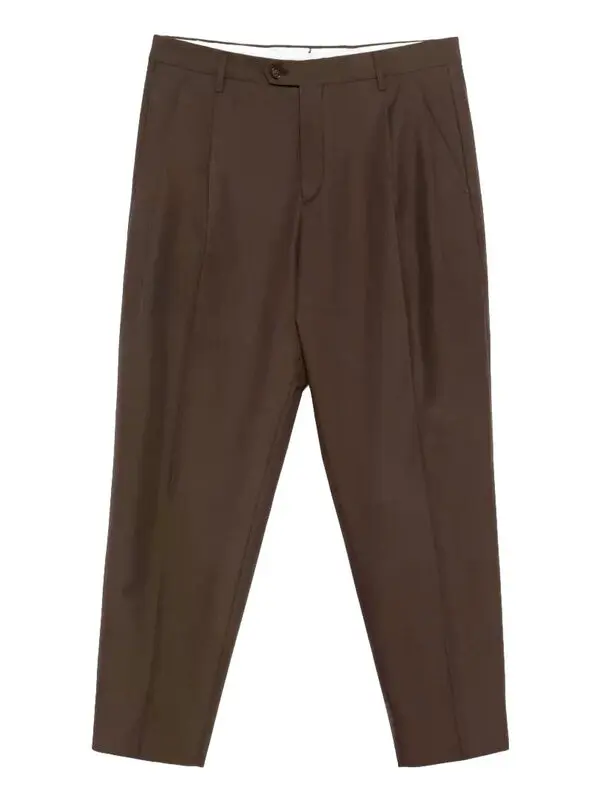 BRIGLIA 1949 Arnos Pleated Trousers - Brown