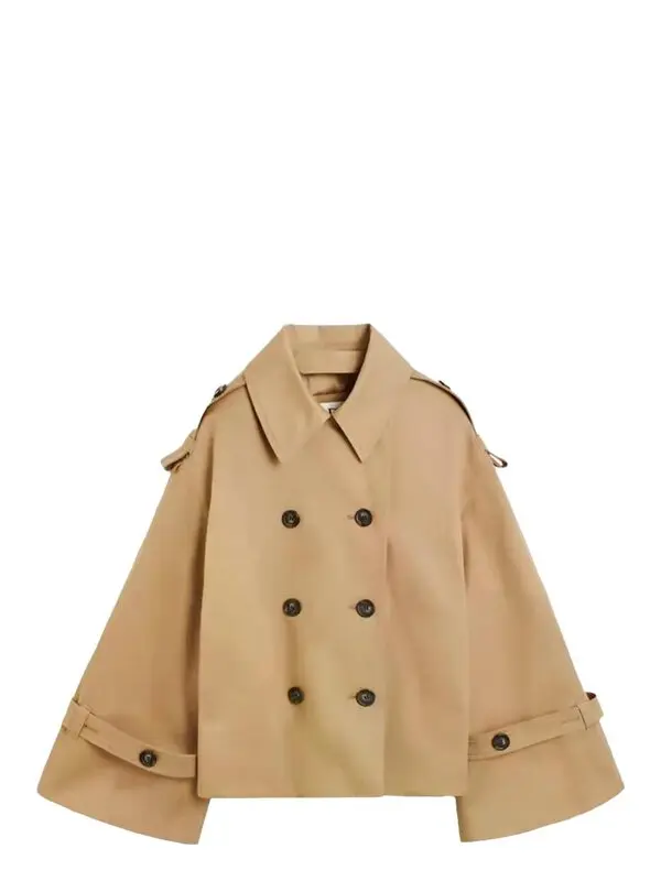 BY MALENE BIRGER Alisandra Double-breasted Trench Jacket - Neutrals