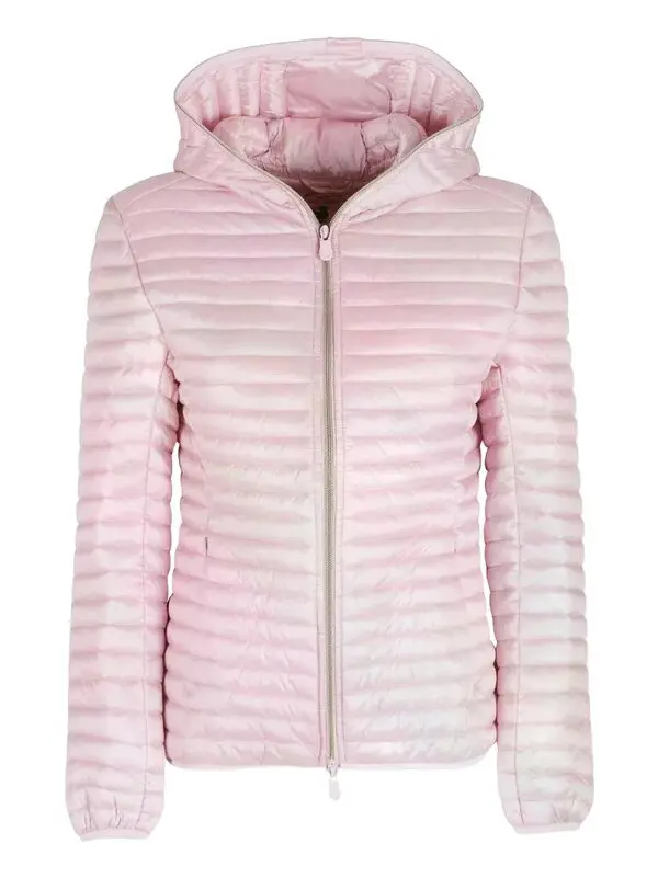 SAVE THE DUCK Alexa Hooded Quilted Jacket - Pink