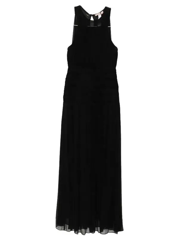 TWINSET Gathered Maxi Dress - Black