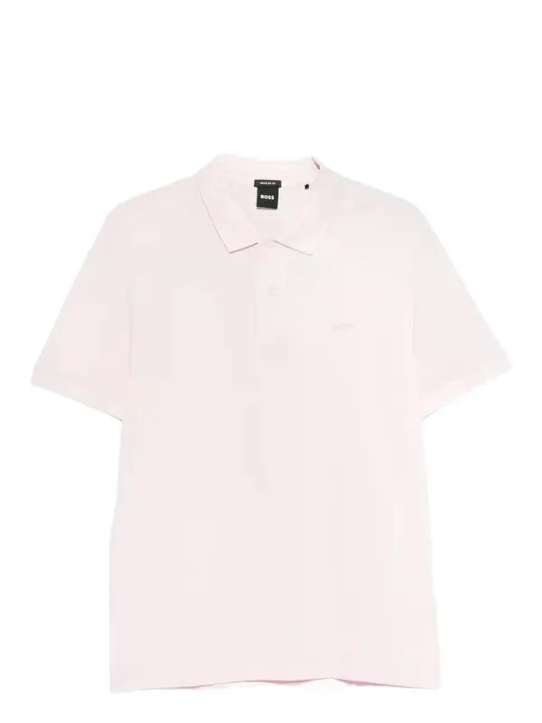 BOSS Logo-embroidered Polo Shirt - Pink
