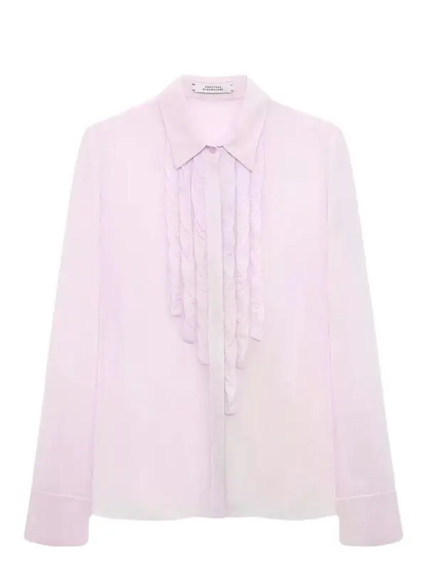 Dorothee Schumacher Ruffled Long-sleeved Blouse - Pink