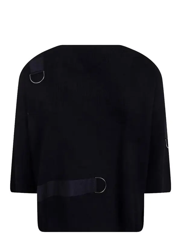 PIERANTONIOGASPARI D-ring Strap Sweater - Black