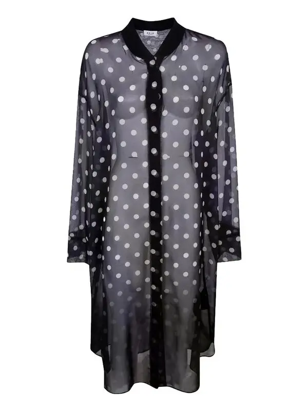 AVIU Polka-dot Patterned Shirt - Black