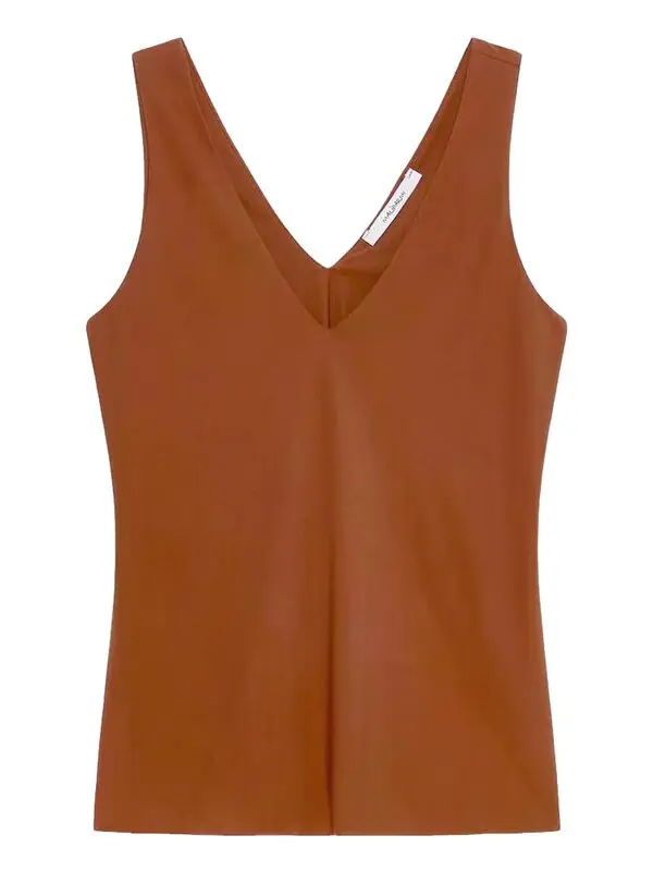 Malìparmi V-neck Top - Brown