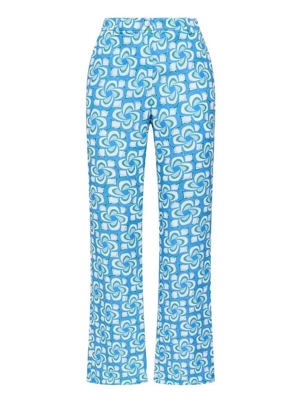 Malìparmi Printed Trousers - Blue