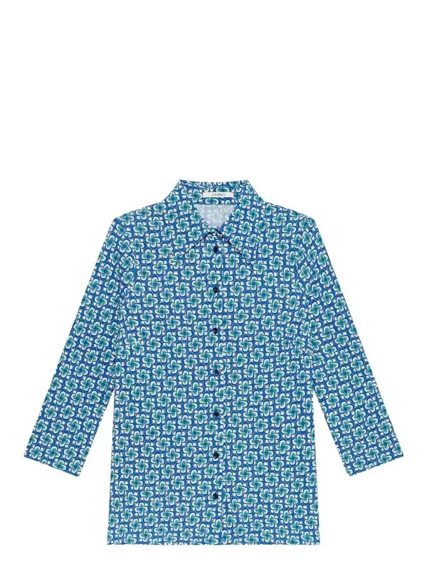Malìparmi Geometric Pattern Shirt - Blue