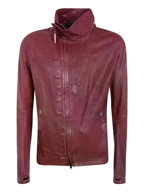 ISAAC SELLAM EXPERIENCE Imparable Leather Jacket - Red