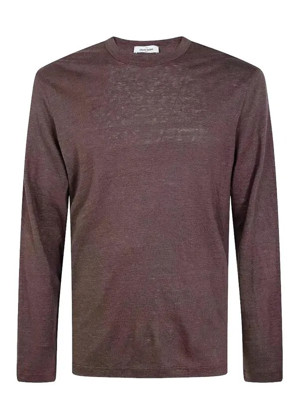 GRAN SASSO Long-sleeve T-shirt - Brown