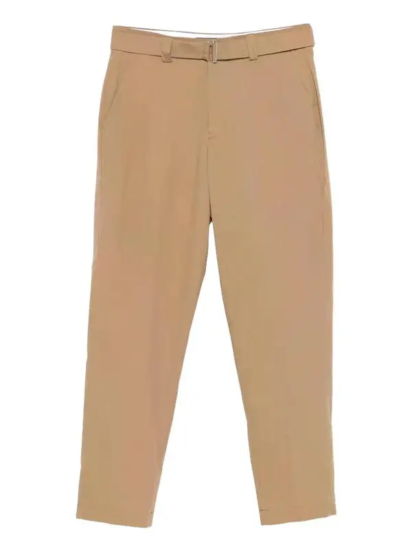 LOW BRAND Belted Trousers - Neutrals