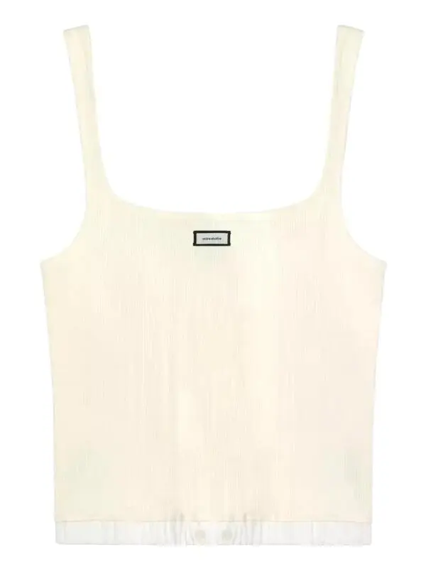 ENTIRE STUDIOS Ribbed Tank Top - Neutrals