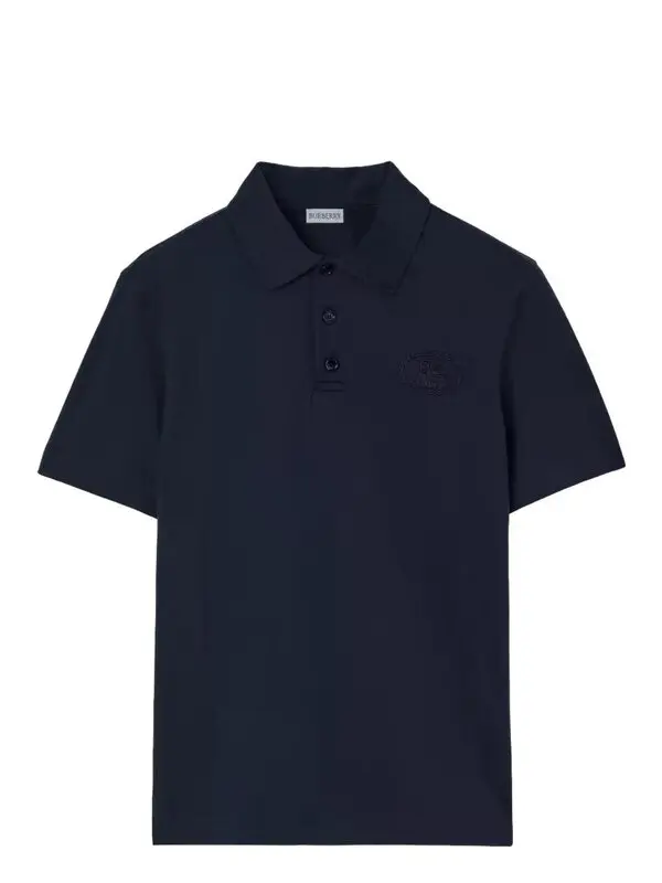 Burberry Cotton Polo Shirt - Blue