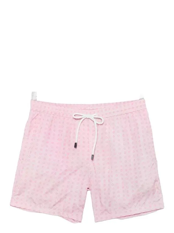 BARBA NAPOLI Floral-print Swim Shorts - Pink