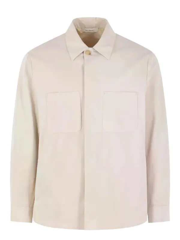 UMIT BENAN Jerome Patch-pocket Twill-pocket Overshirt - Neutrals