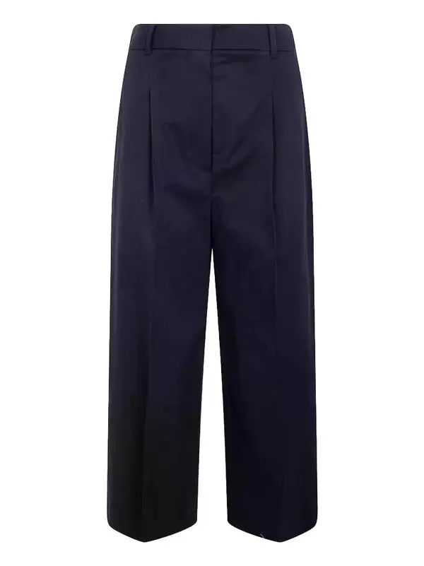 Max Mara Tequila Pleated Twill Trousers - Blue
