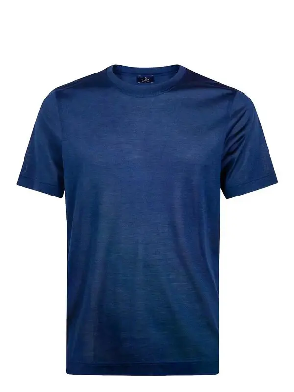 BARBA NAPOLI Silk T-shirt - Blue