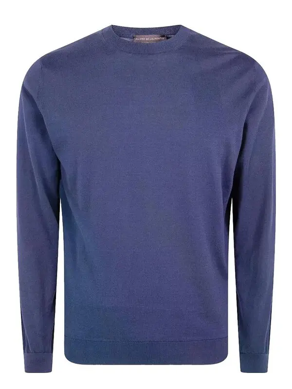 FILIPPO DE LAURENTIIS Crew-neck Sweater - Blue