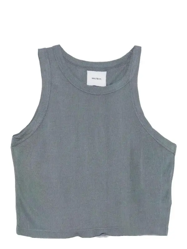 HALFBOY Ribbed Top - Grey