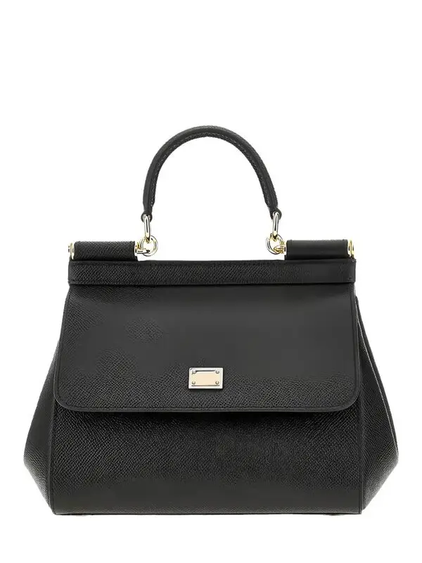 Dolce & Gabbana Small Sicily Tote Bag - Black