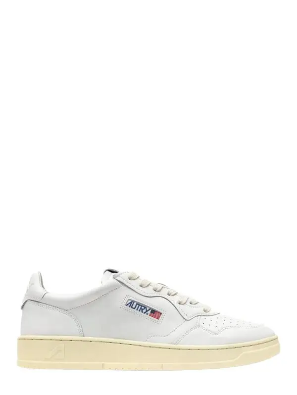 AUTRY Medalist Perforated Leather Sneakers - White