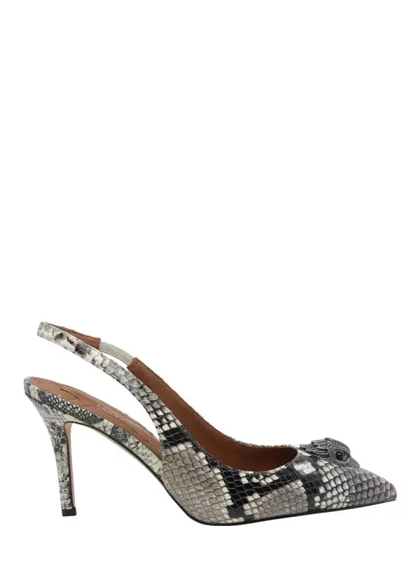 Kurt Geiger Belgravia Snake-print Pumps - Grey