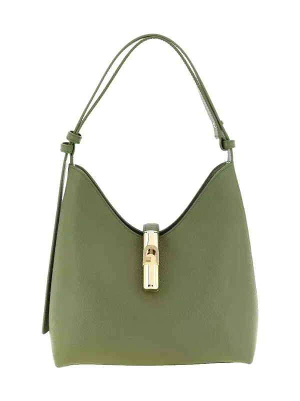 Furla Goccia Leather Shoulder Bag - Green