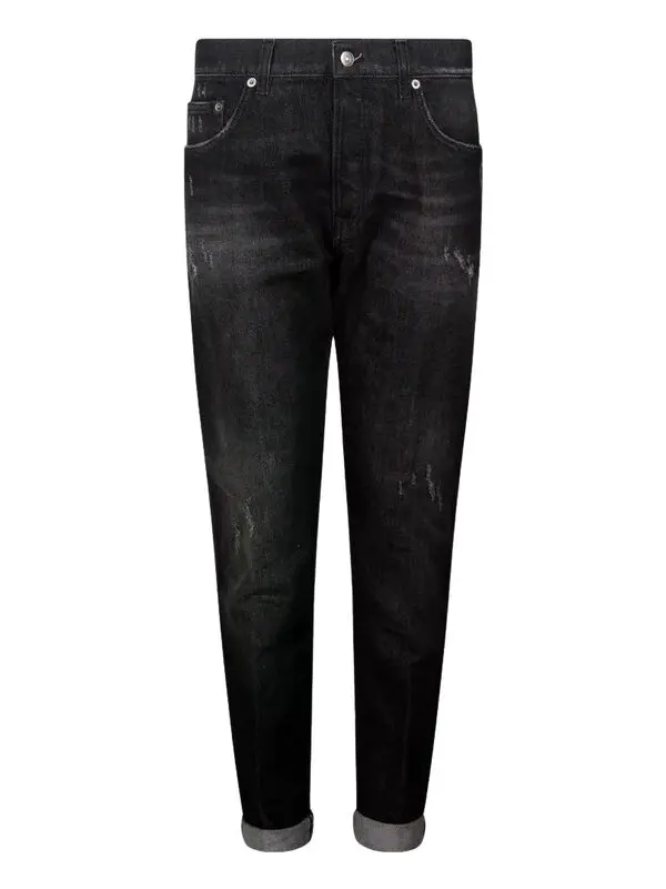 DONDUP Icon Distressed-finish Jeans - Black