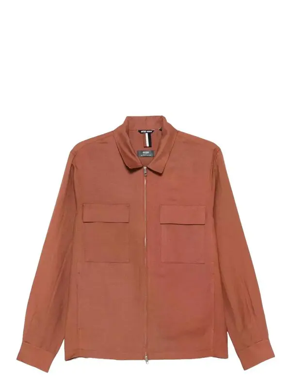 ANTONY MORATO Zip-up Chest-pocket Jacket - Brown