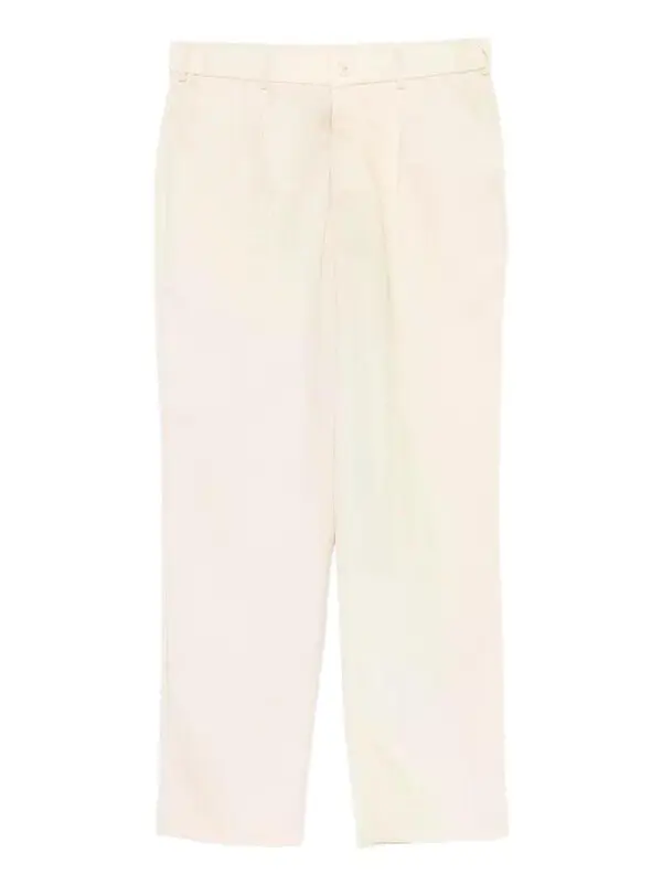 Imperial Pleated Straight Trousers - Neutrals