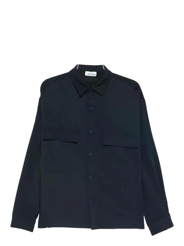 Imperial Flap-pocket Shirt Jacket - Blue