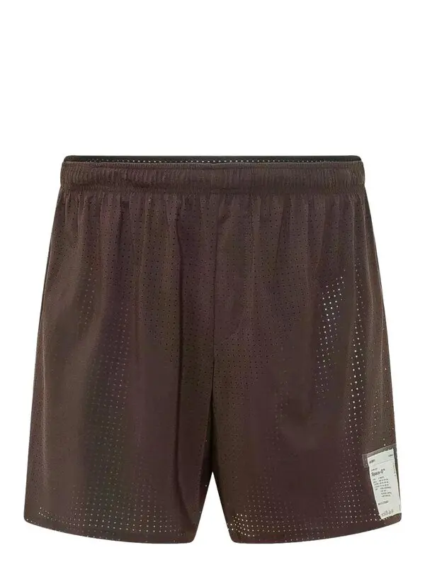 Satisfy Space-o Perforated Shorts - Brown