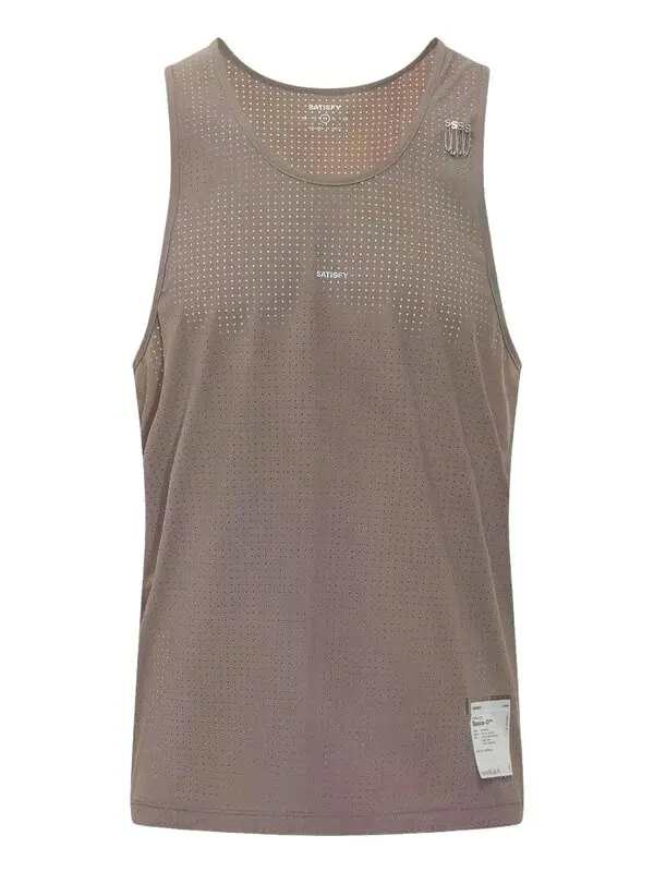 Satisfy Space-o Perforated Singlet - Brown