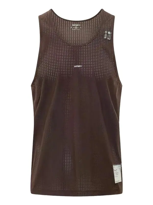 Satisfy Space-o Perforated Singlet - Brown