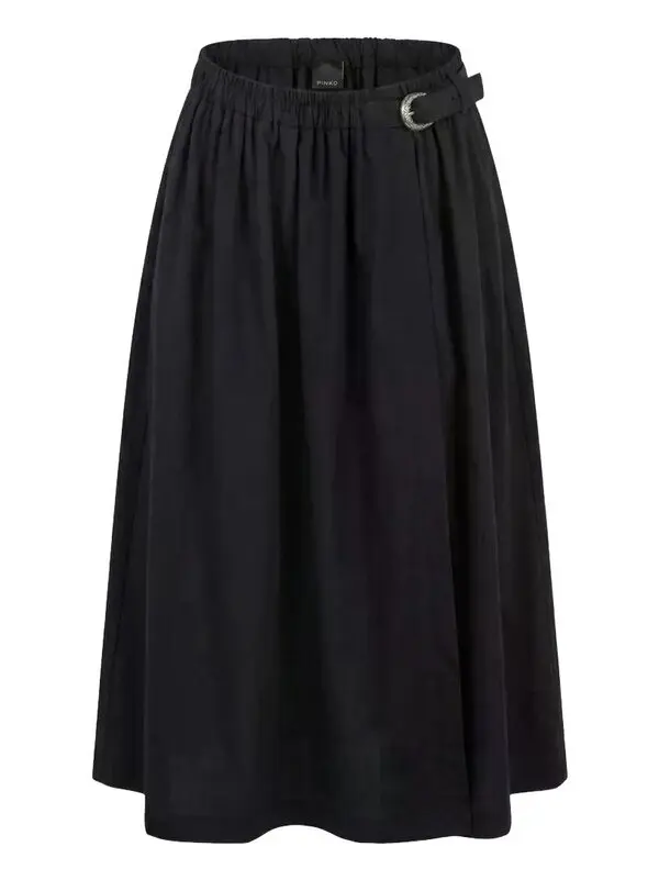 Pinko Calimera Buckle-strap Skirt - Black