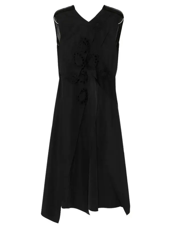 LITKOVSKA Embroidered Layered Maxi Dress - Black