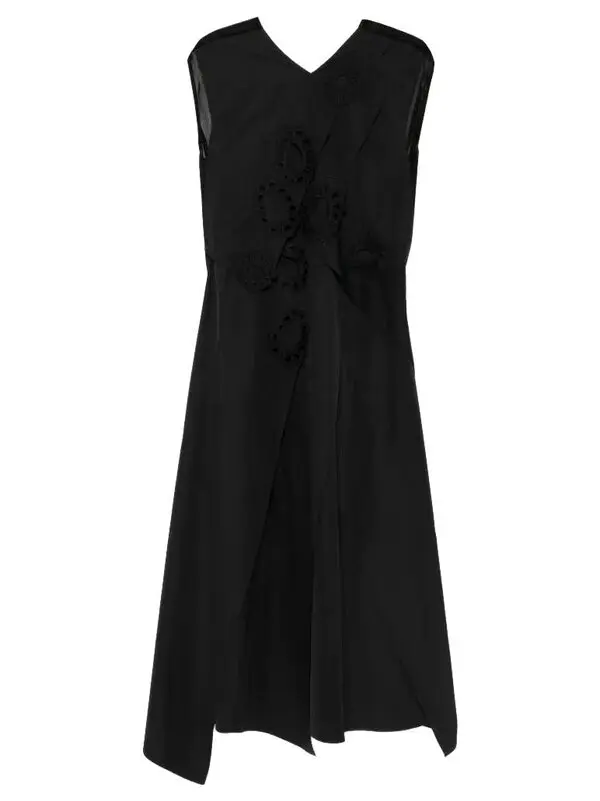 LITKOVSKA Embroidered Layered Maxi Dress - Black