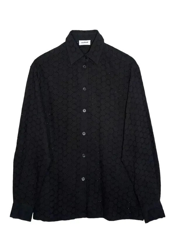 SOULLAND Carl Long-sleeve Shirt - Black