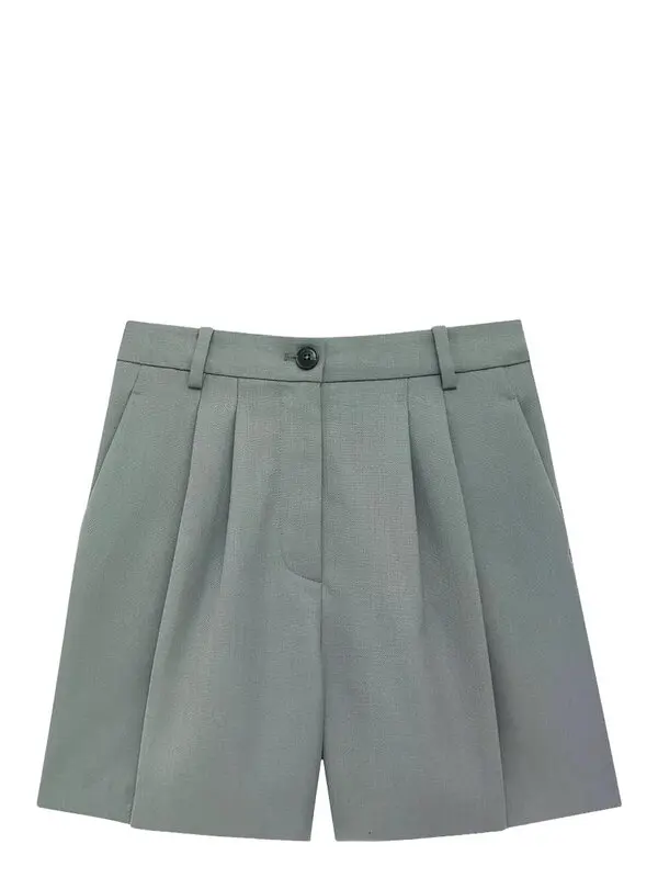 ANINE BING Brice Tailored Shorts - Green
