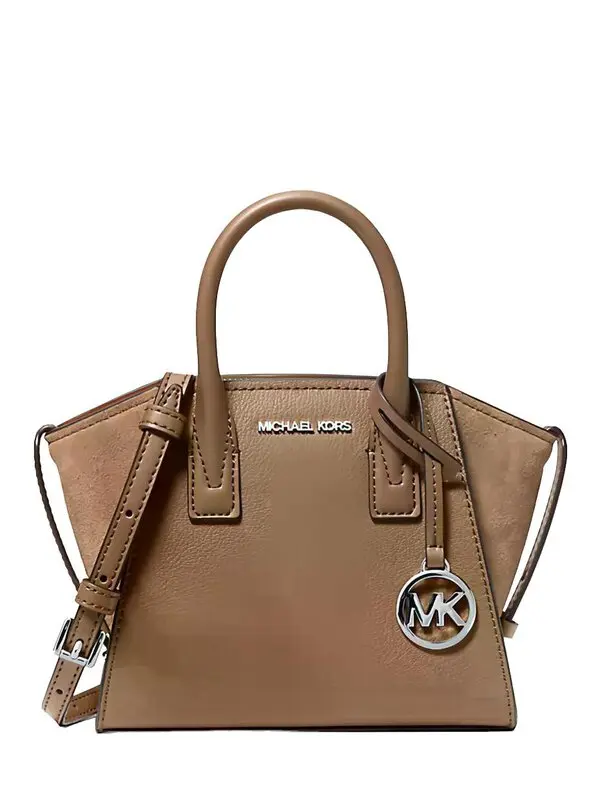 Michael Kors Leather Satchel Crossbody Bag - Neutrals