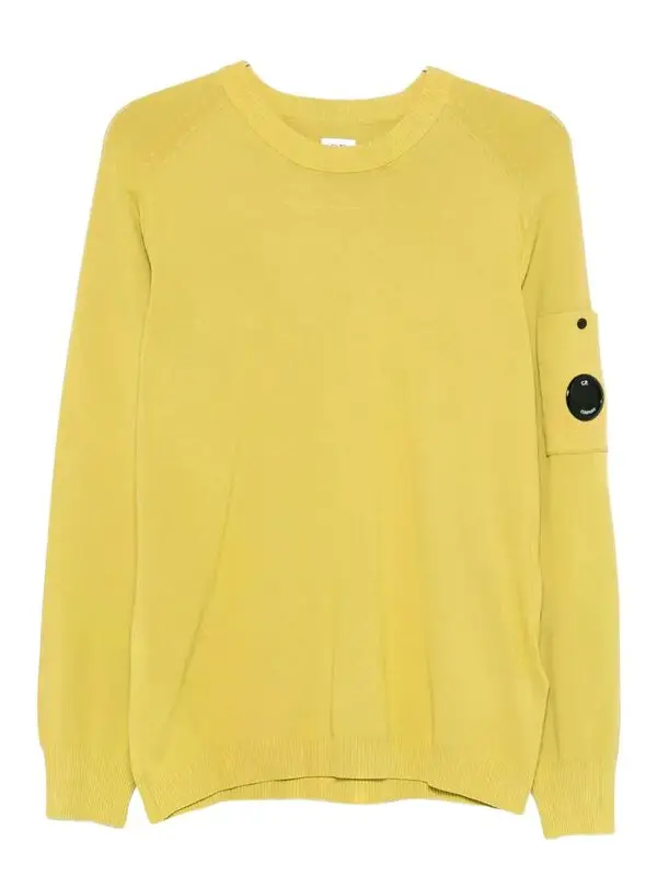 C.P. COMPANY Lens-detail Sweater - Yellow