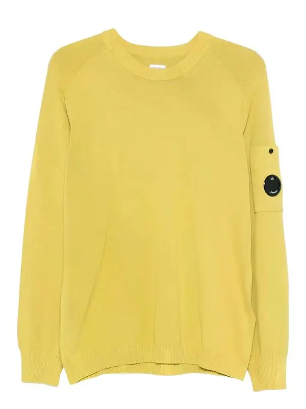 C.P. COMPANY Lens-detail Sweater - Yellow