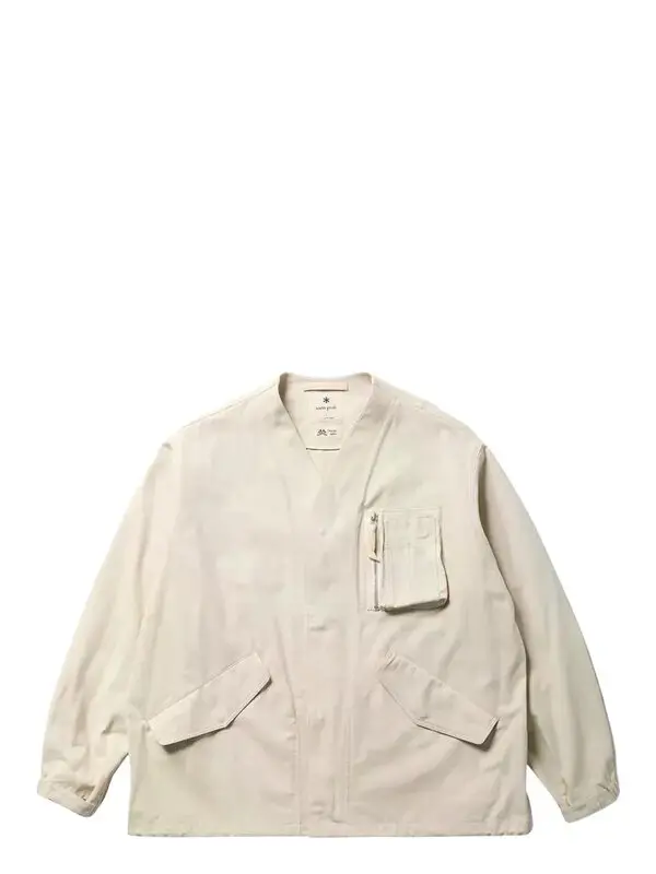 SNOW PEAK Takibi Collarless Jacket - Neutrals