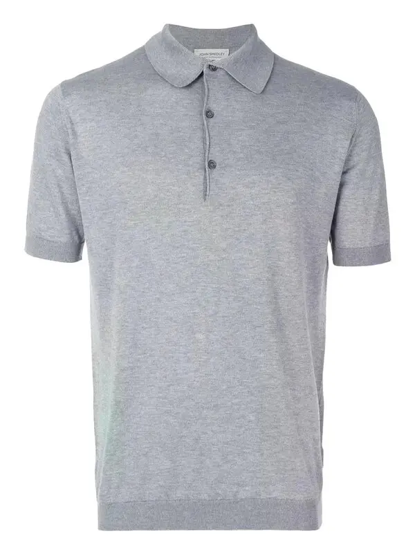 John Smedley Adrian' Polo Shirt - Grey