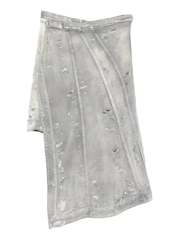 JULIUS Paneled Skirt - Grey