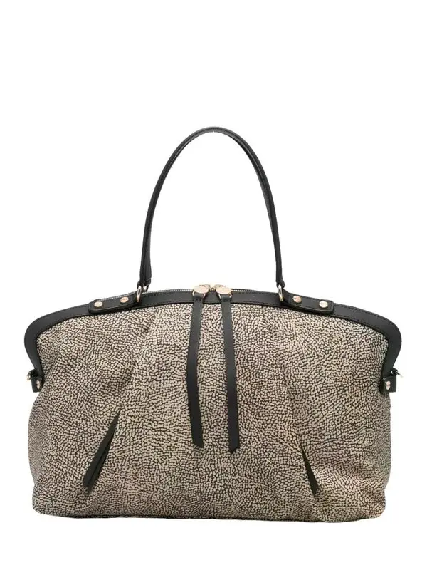 Borbonese Frame Top-handle Tote Bag - Neutrals