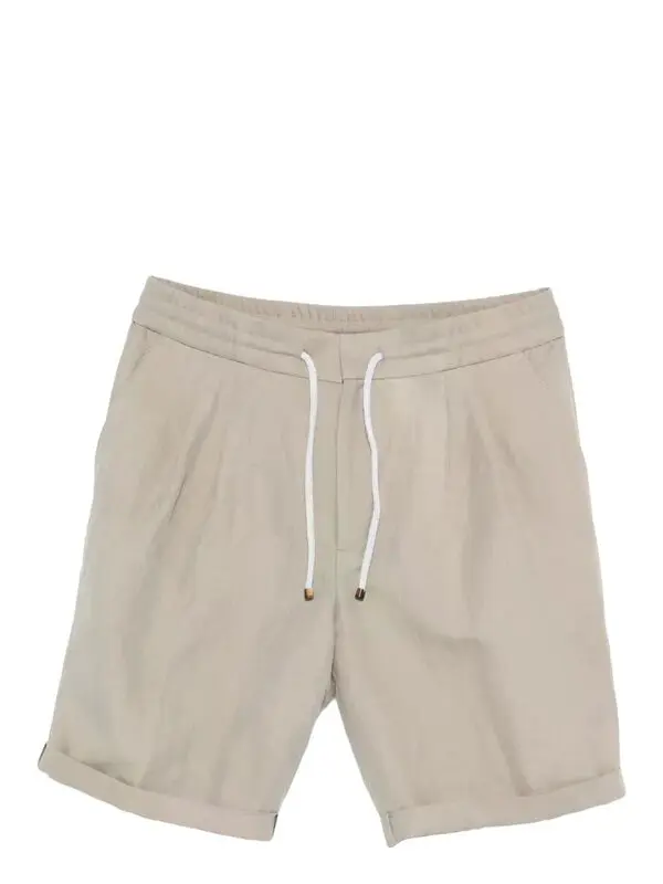Brunello Cucinelli Drawstring Pleated Shorts - Neutrals