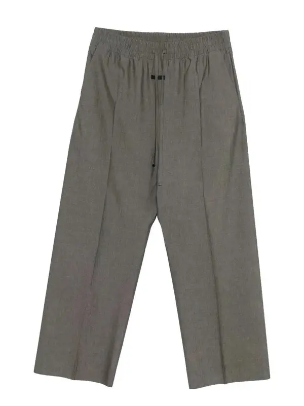 Fear Of God Drawstring Wide-leg Trousers - Grey