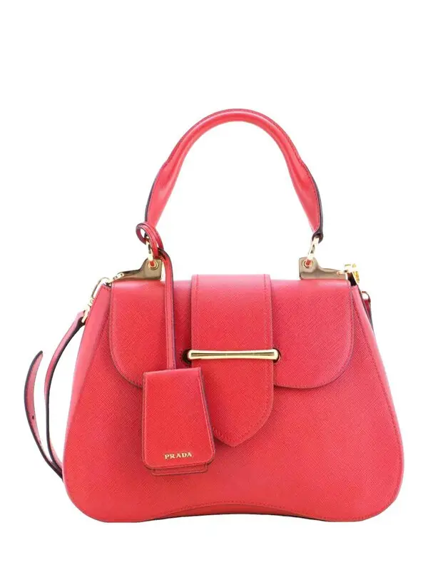 Prada Sidonie Large Satchel - Red