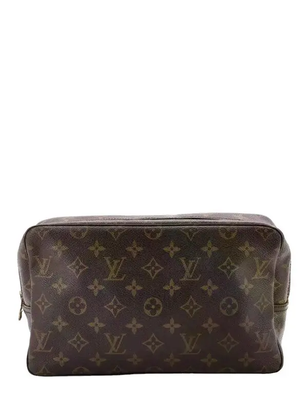 LOUIS VUITTON Trousse Toiletry Monogram Canvas 28 Pouch - Brown